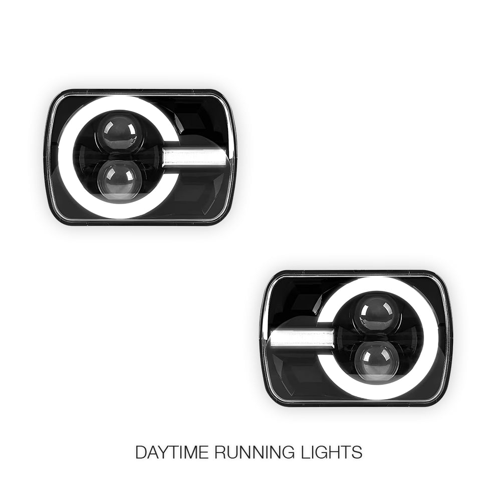 Toyota HiLux N40 / N50 / N60 (1983 - 2004) LED Halo DRL Headlights LH