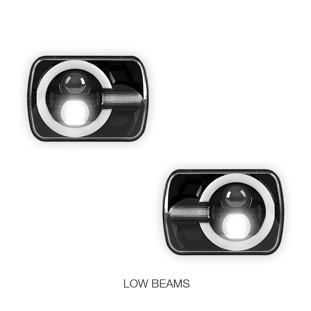 Toyota HiLux N40 / N50 / N60 (1983 - 2004) LED Halo DRL Headlights LH