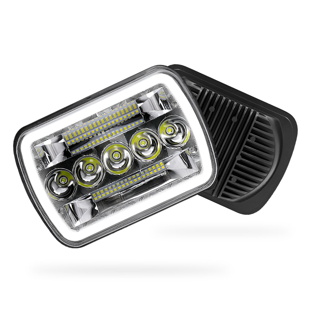 Toyota HiLux N40 / N50 / N60 (1983 - 2004) LED Halo DRL Headlights LH