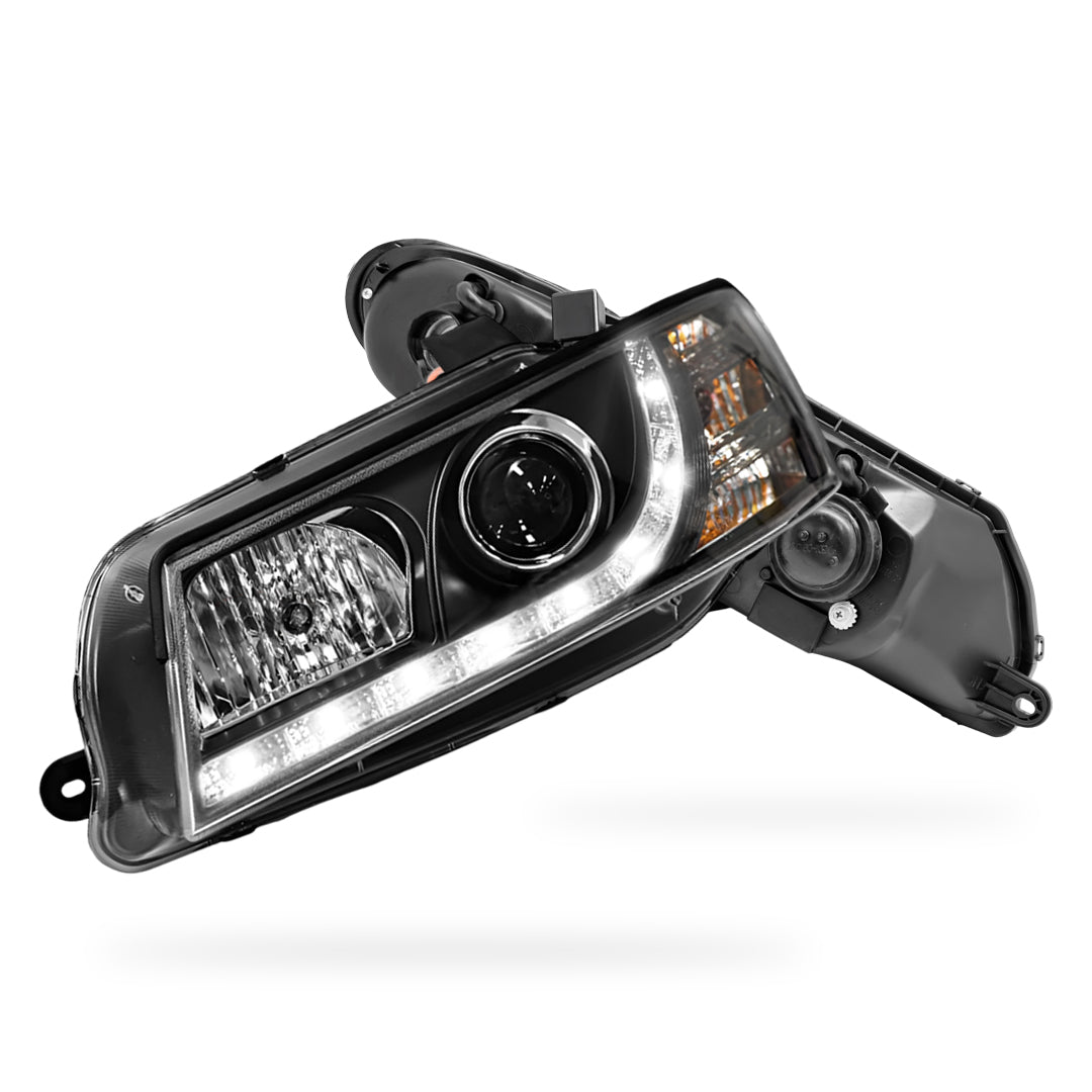 Holden Commodore VZ (2004 - 2007) Black DRL LED Projector Headlights L