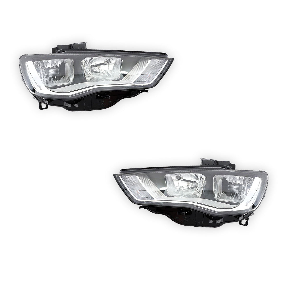 Audi A3 8V (2013 - 2016) Genuine Clear Black Halogen Headlights LH + R