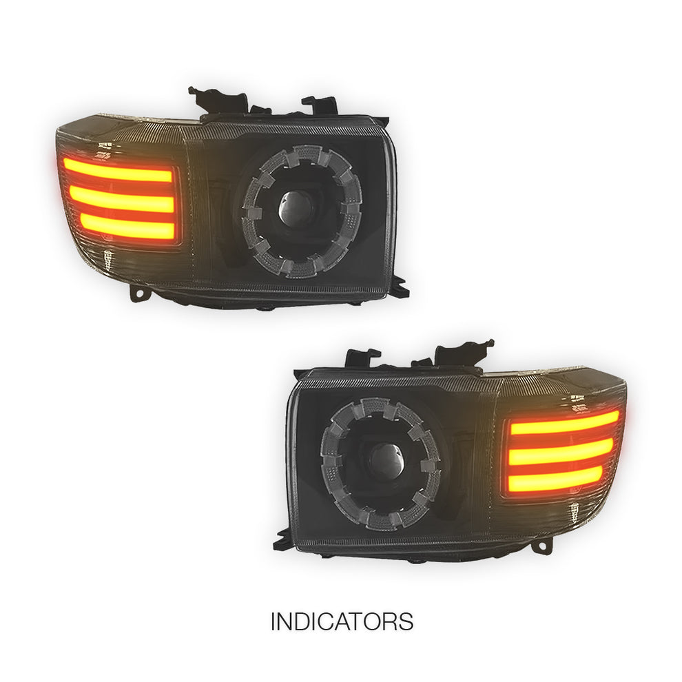 Toyota LandCruiser VDJ70 / 76 / 78 / 79 Series (2007 - 2025) Smoked LE ...