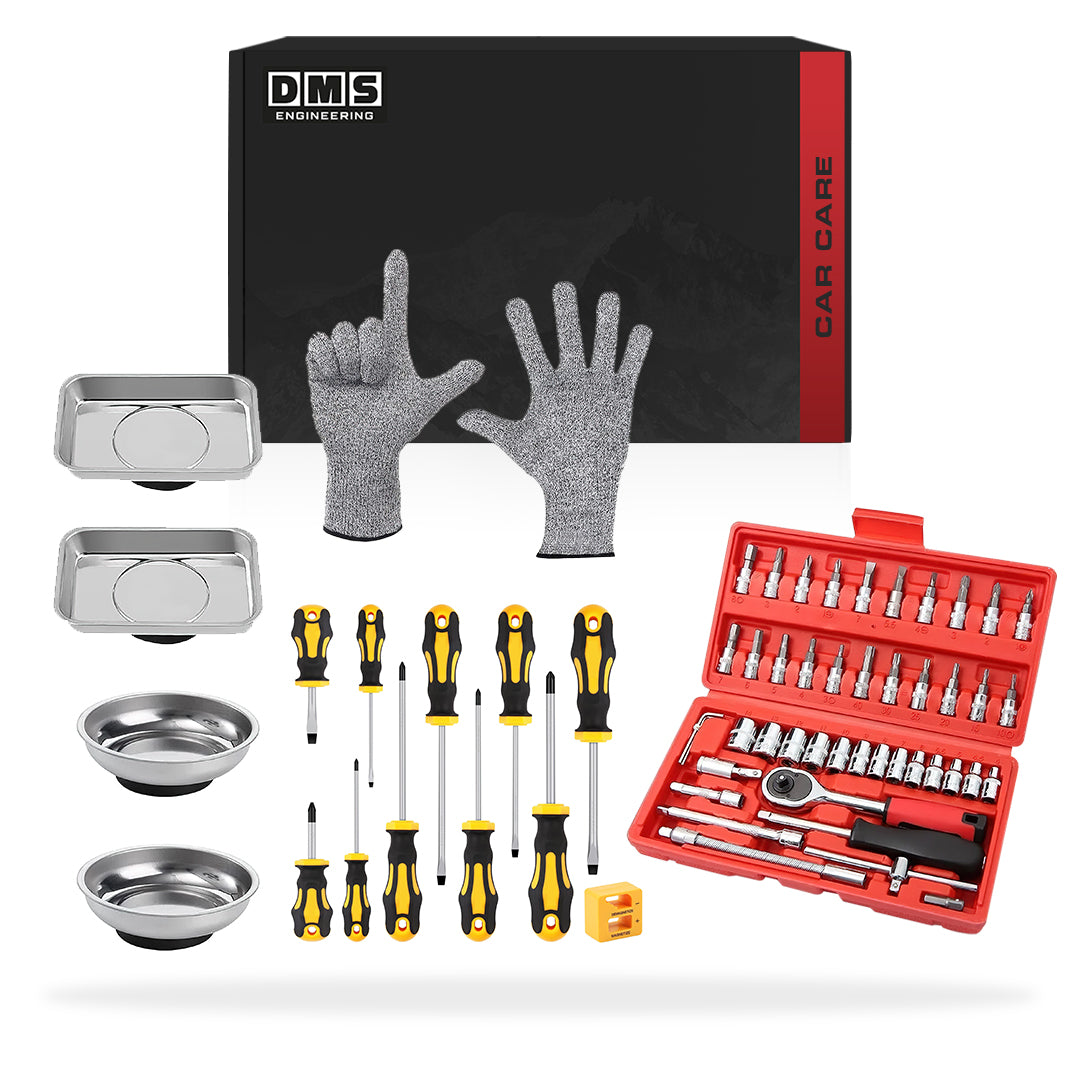 DMS Home Garage Kit - Socket Set + Magnetic Screwdriver Set + Magnetic