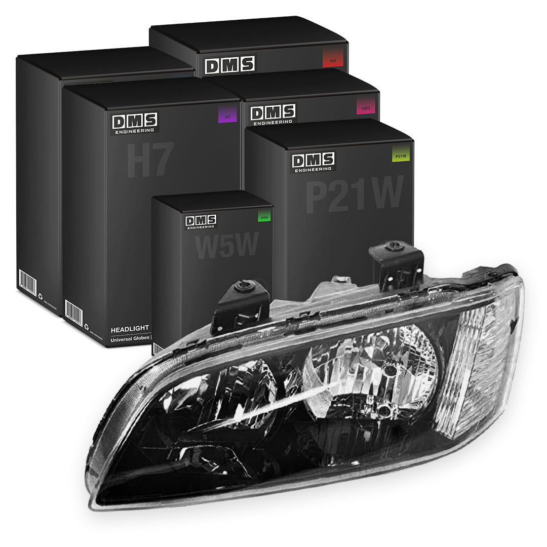 Holden Commodore VE Series 1 (2006 - 2010) Black Headlights LH + RH ...