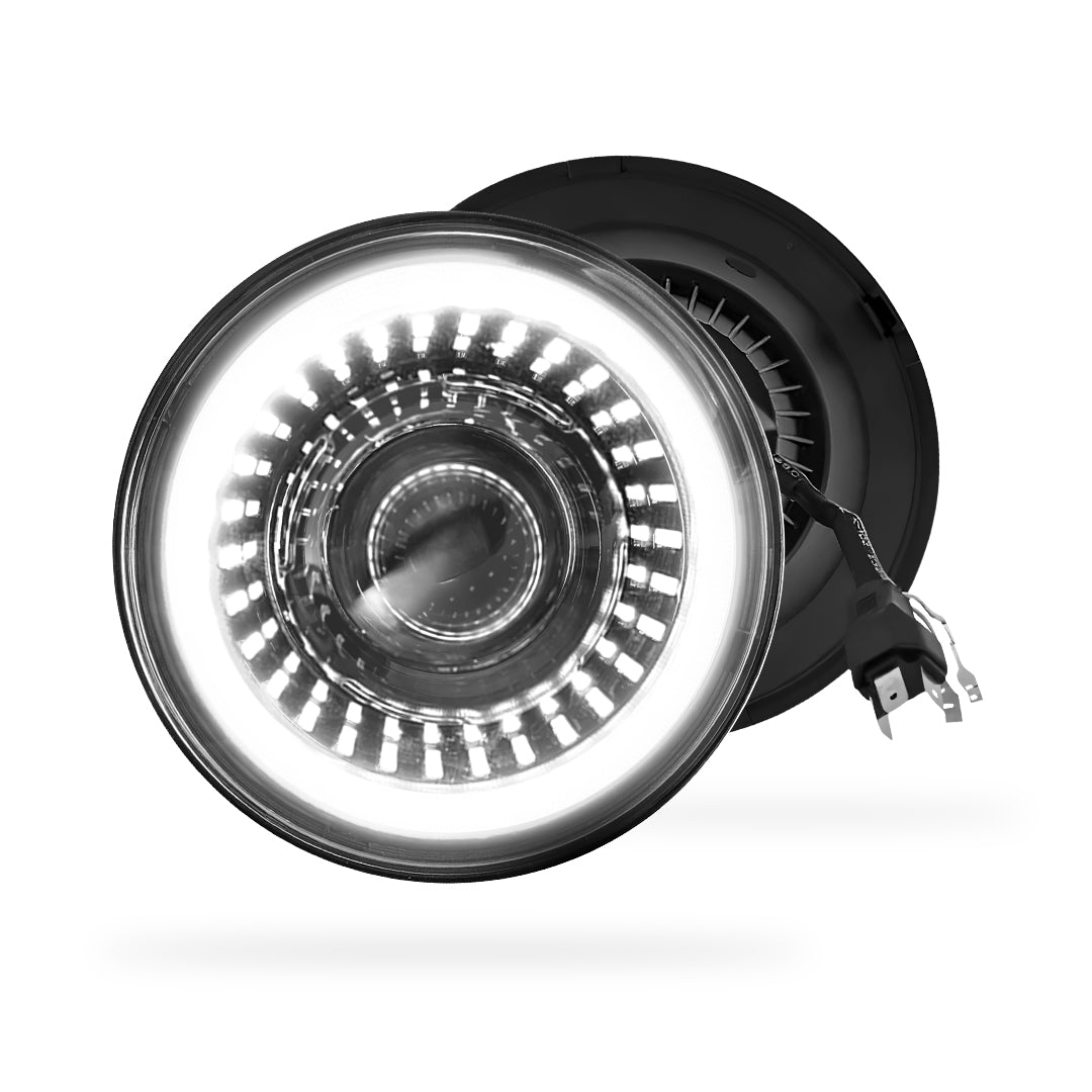 Land Rover Ranger Rover Country Classic (1995) 7" Round LED Headlights ...