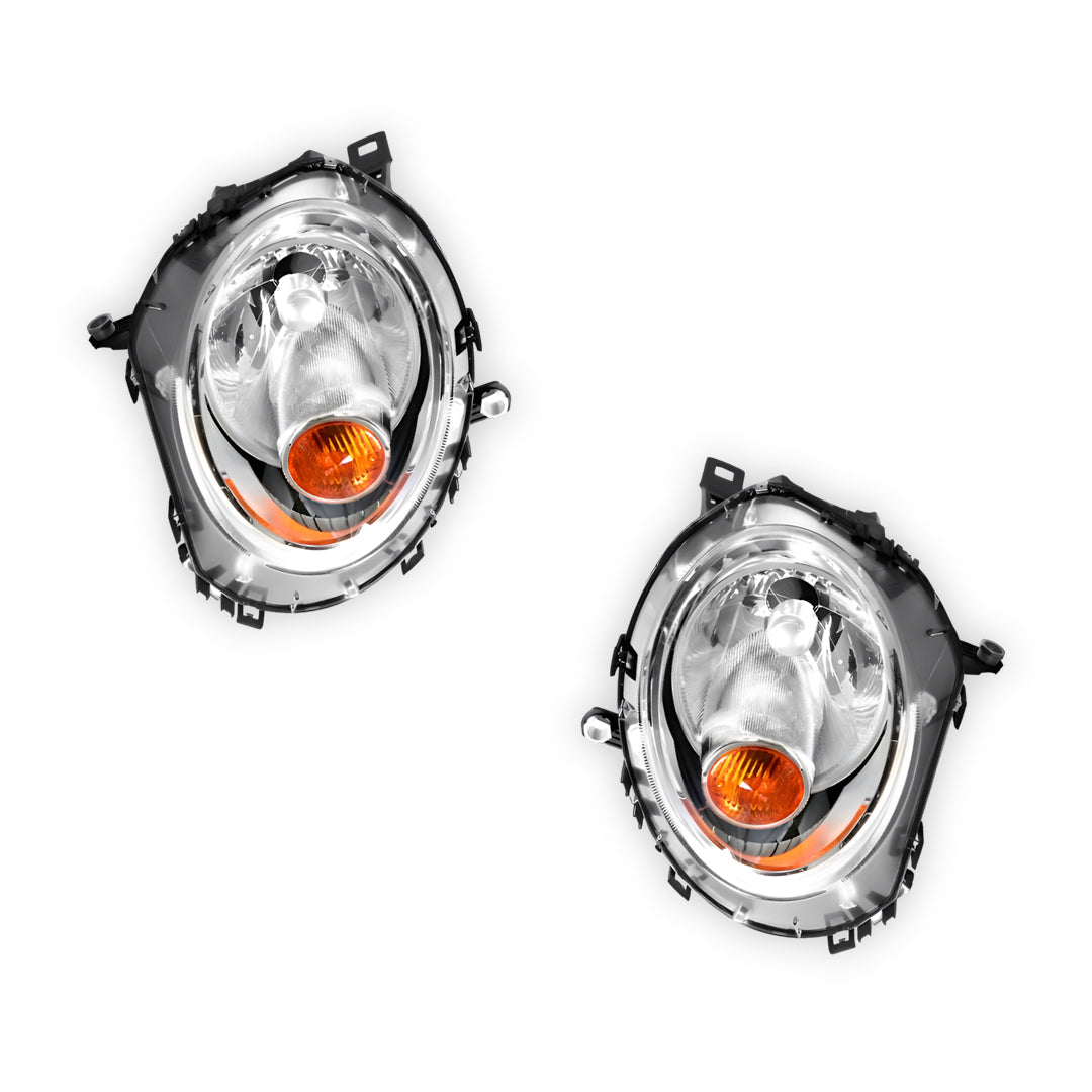 BMW Cooper R56 (2007 - 2010) OEM Style Headlights With Motor Amber Cap