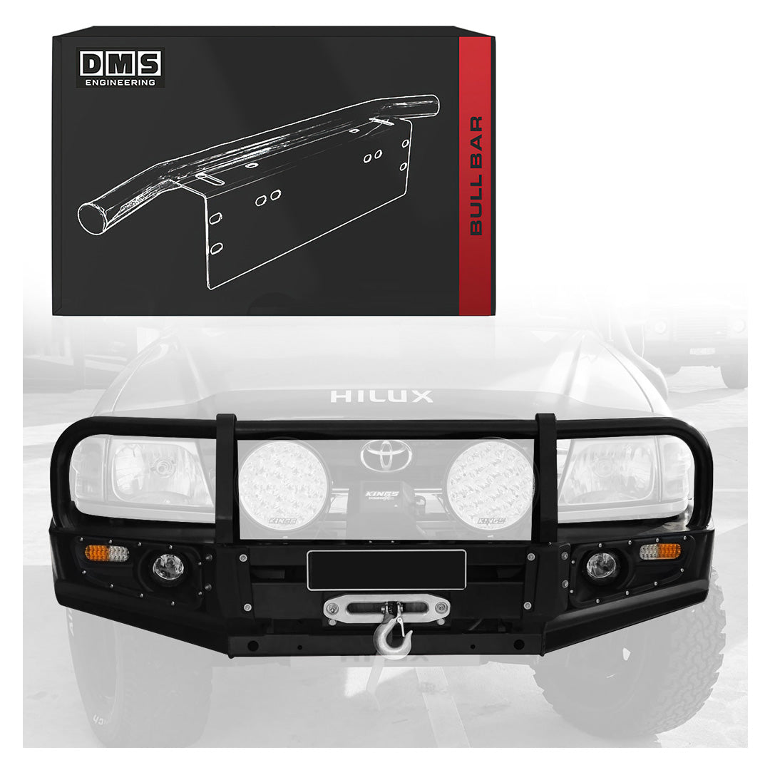 Toyota HiLux N60 (2001 - 2005) Steel Bull Bar + LED Lights – DMS ...