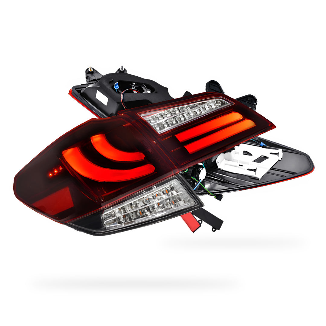 Subaru Outback BR GEN 4 (2009 - 2014) Crystal-Eye Clear Red Sequential ...