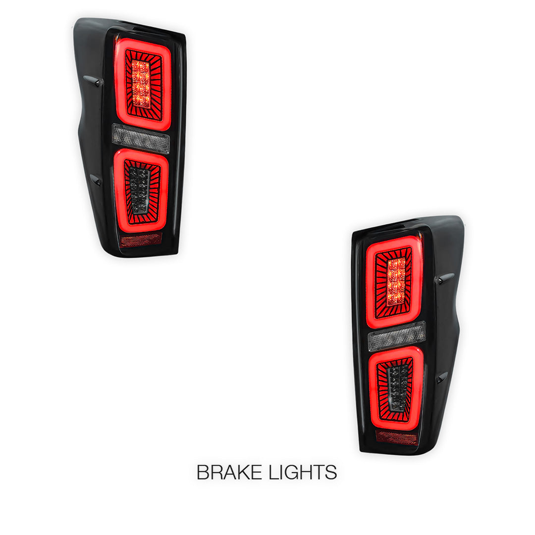 Isuzu D-Max RG (2020 - 2024) Sequential Smoked Beast Style LED Tail Li ...