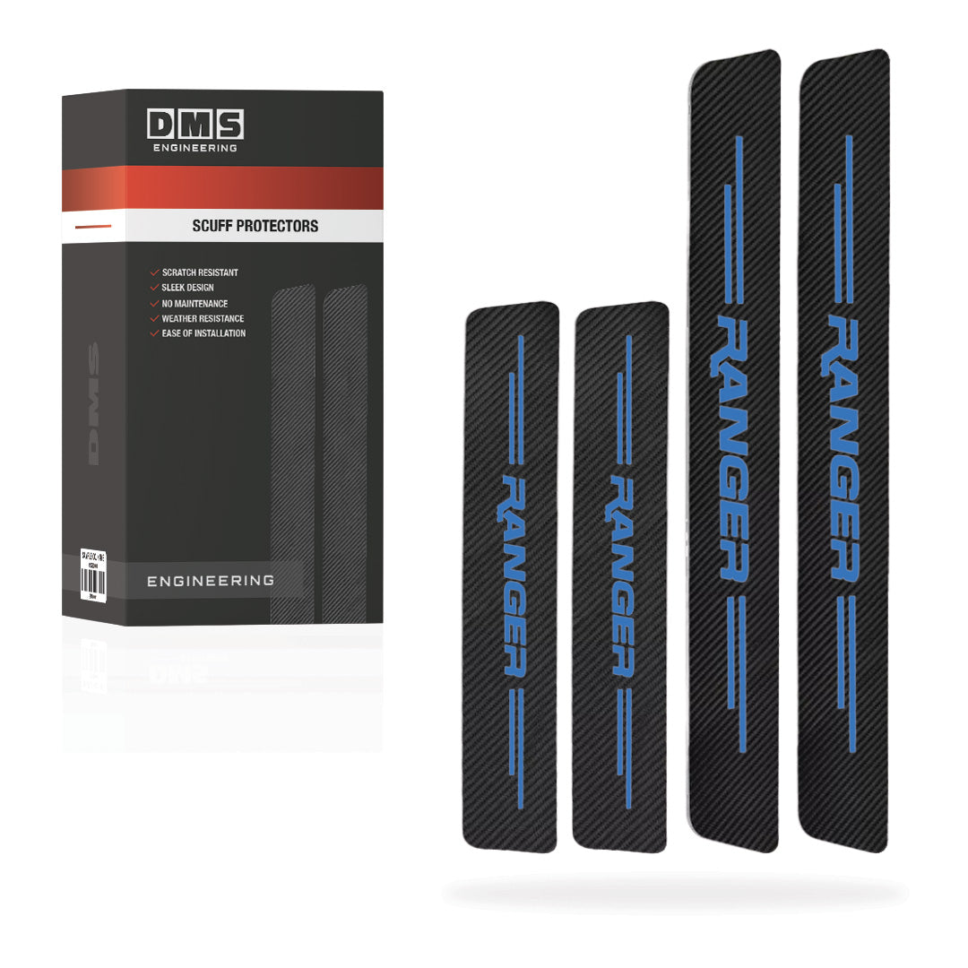 Ford Ranger Door Sill Anti-Scratch Scuff Protectors Complete Set – DMS ...
