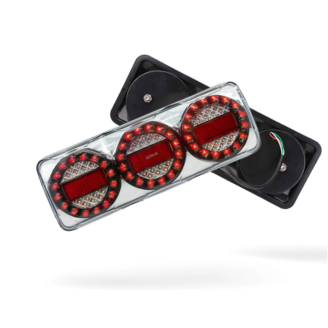 Universal 3-LED Combination Tail Lights for Utes / Trucks / Trailers L ...